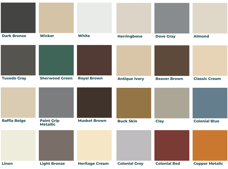 Gutter Color Options - Texas Gutter King Gutter Color Options - Texas Gutter King